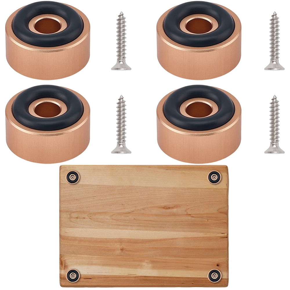 4Pcs Aluminum Furniture Pads Table Chair Screw Feet with 4Pcs Iron ...