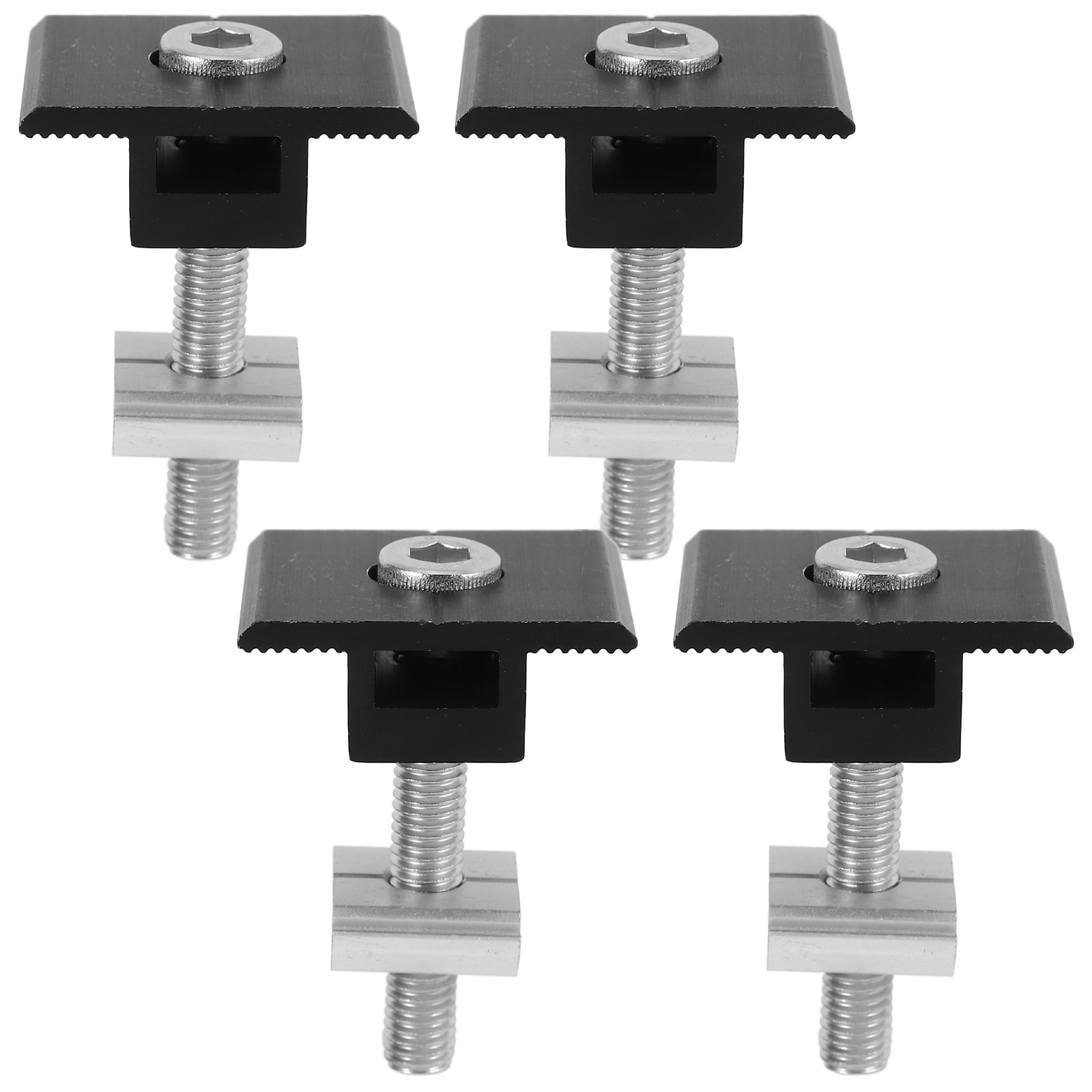 4Pcs Aluminum Solar Mid Clamp Adjustable Mid Clamp Solar Panel Mounting ...