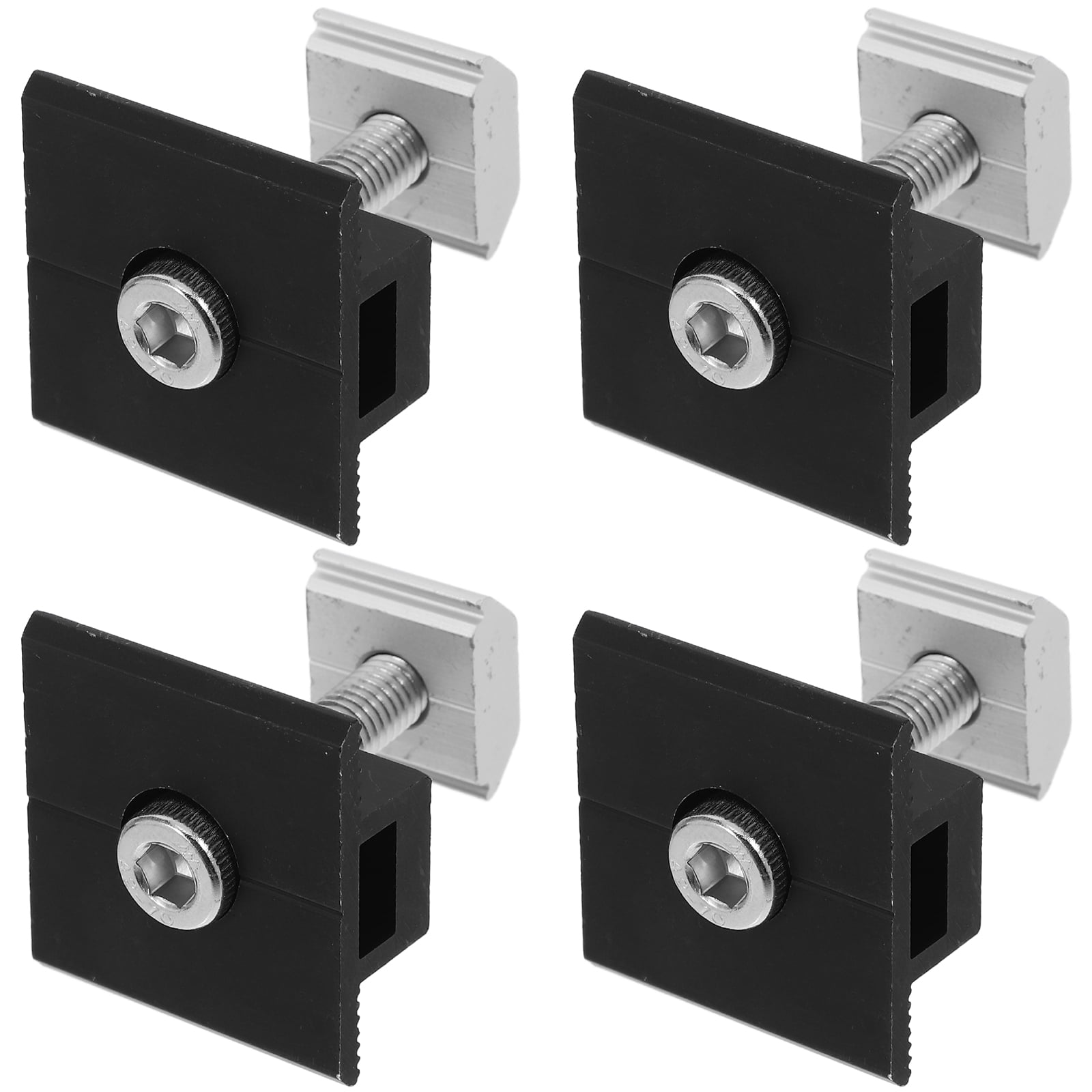 4Pcs Aluminum Solar Mid Clamp Adjustable Mid Clamp Solar Panel Mounting ...