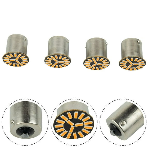 4Pcs Amber 1156 7506 LED Auto Car Rear Turn Signal Light Bulb Blinker ...