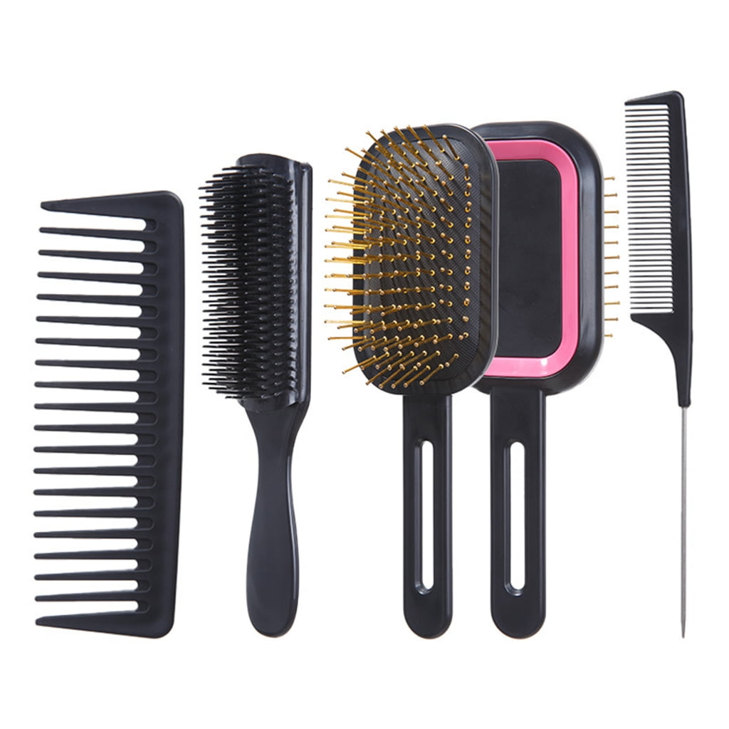 4Pcs Anti Breakage Hair Brushes Flexible Bristles Detangling Combs For ...