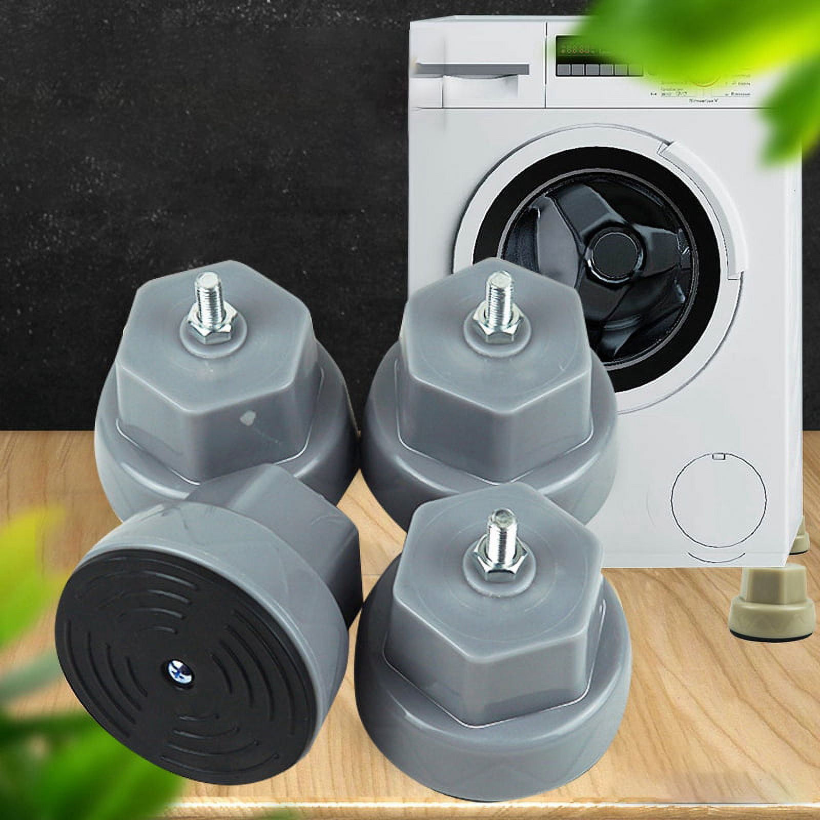 4Pcs Anti Vibration Pads Roller Washing Machine Feet Mat Anti- Noise ...
