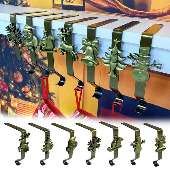 4Pcs Antique Bronze Magnetic Hooks for Christmas Wreaths Heavy Duty ...