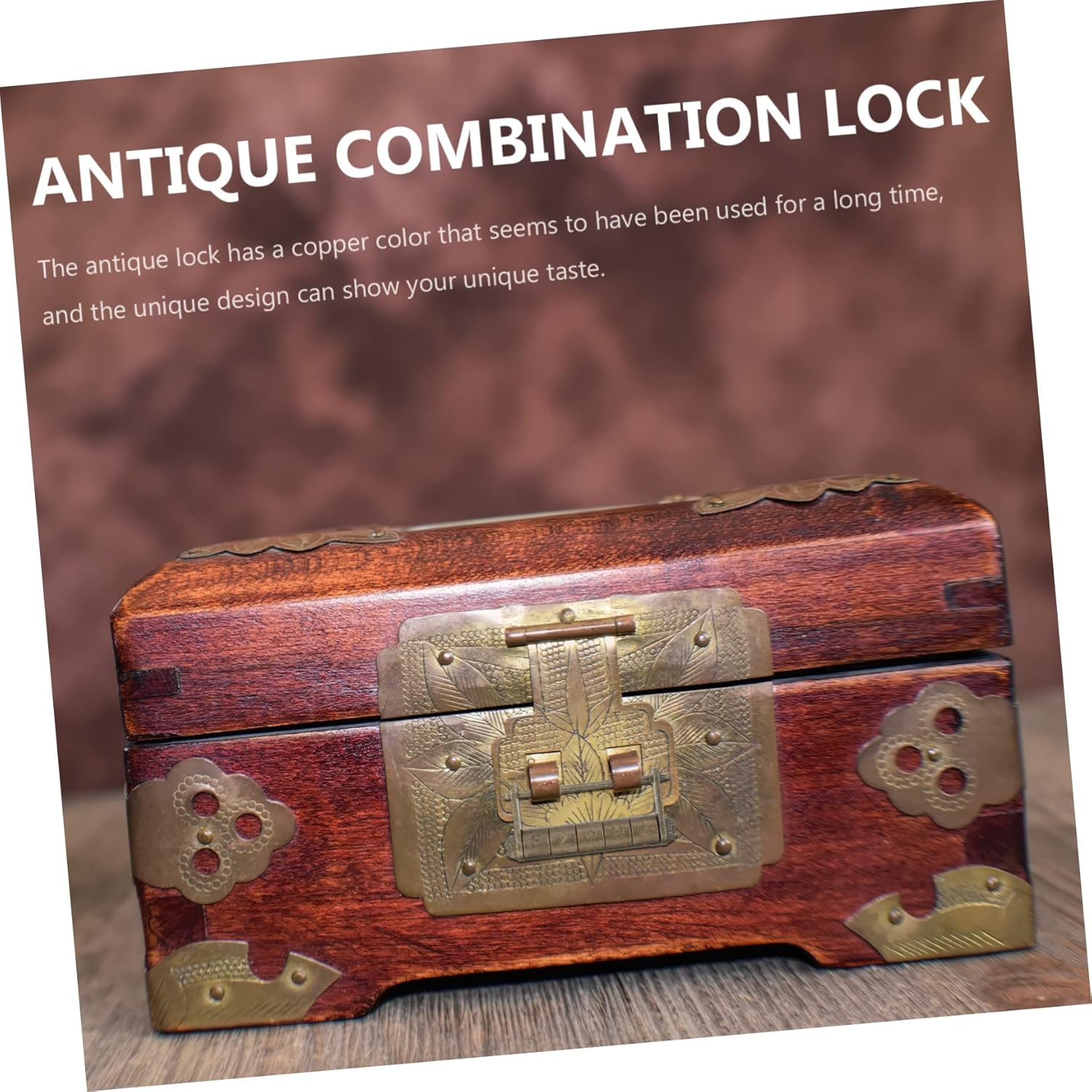 4Pcs Antique Combination Lock Retro Safety Lock Password Padlock Metal ...