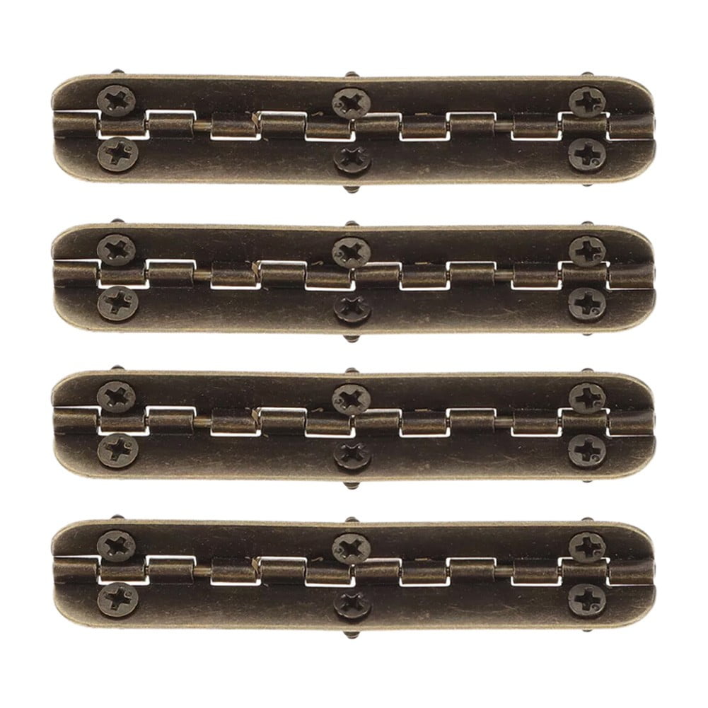4Pcs Antique Hinges Long Oval Jewelry Chest Wood Boxes Flat Hinges ...