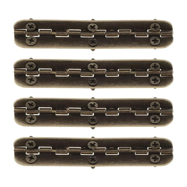 4Pcs Antique Hinges Long Oval Jewelry Chest Wood Boxes Flat Hinges ...