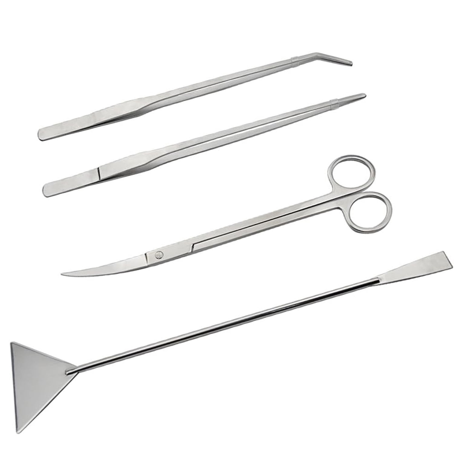 4Pcs Aquascape Tools Kits, Stainless Steel Aquarium Tank Aquatic Plant ...