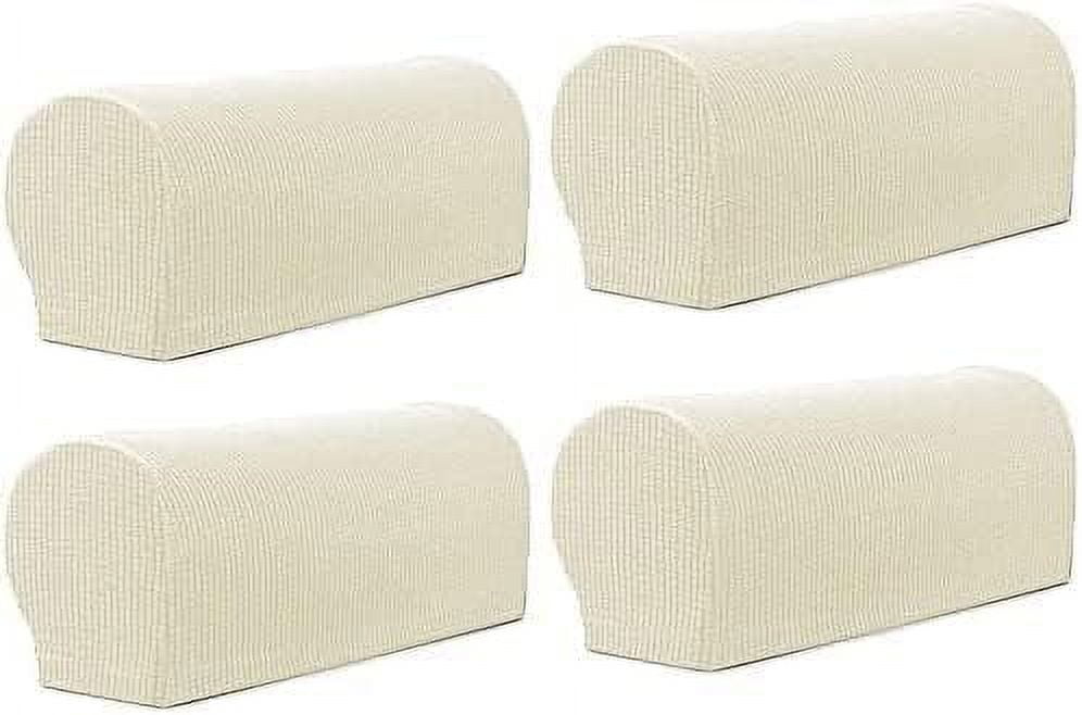 4Pcs Arm Rest Covers Set, Stretch Armchair Arm Covers Soft Arm Caps Non ...