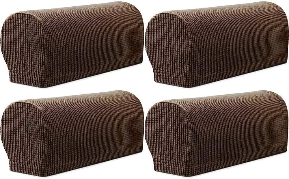 4Pcs Arm Rest Covers Set, Stretch Armchair Arm Covers Soft Arm Caps Non ...