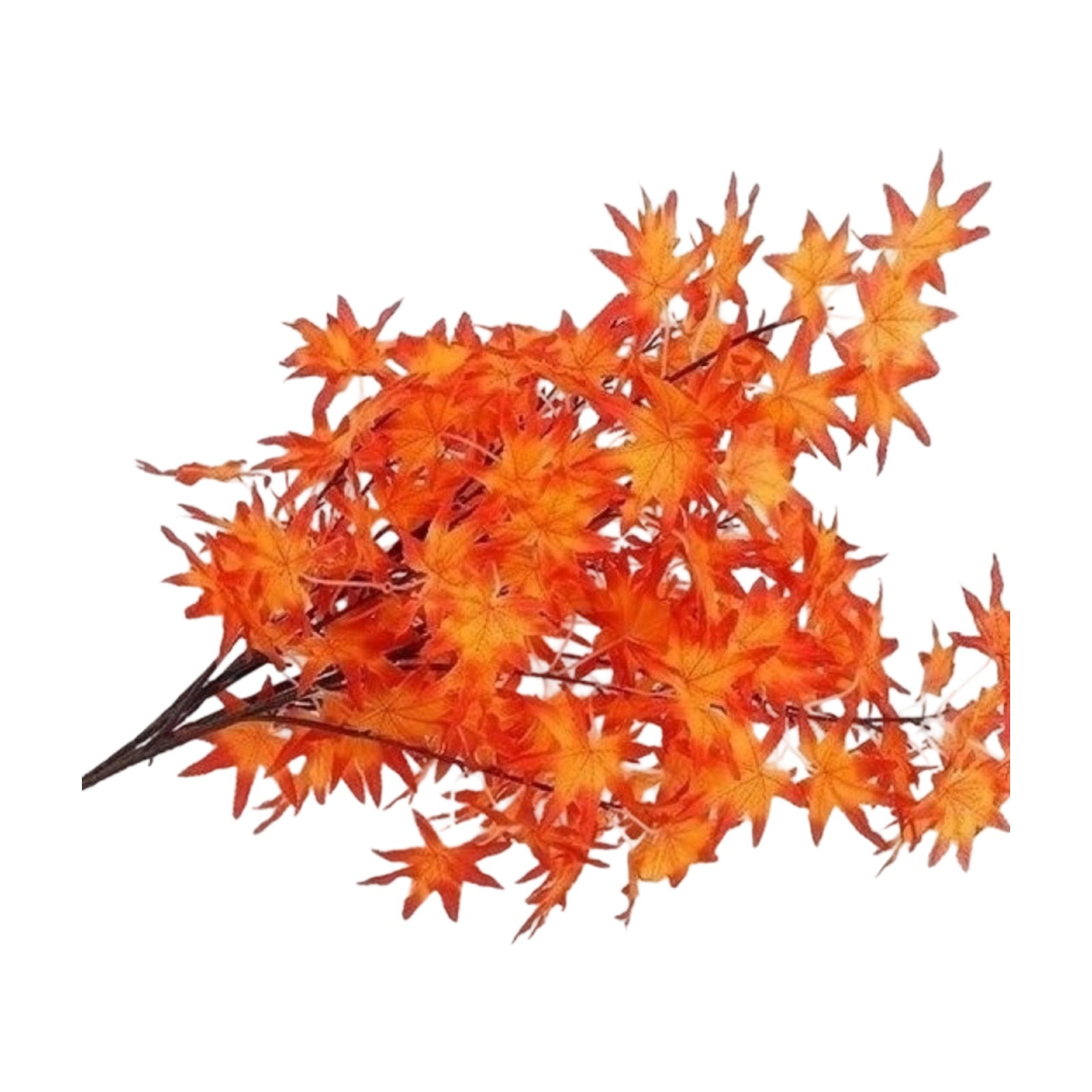4Pcs Artificial Maple Leaves Branches Fake Fall Leaves Stems Maple ...