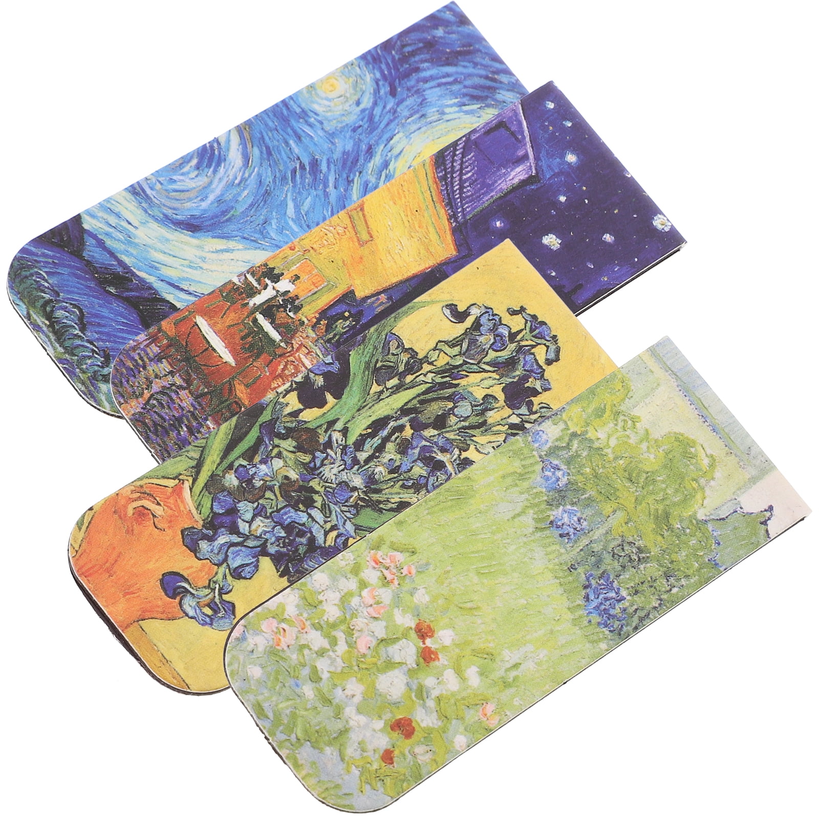 4Pcs Artistic Bookmarks Note Label Bookmarks Magnetic Bookmarks ...