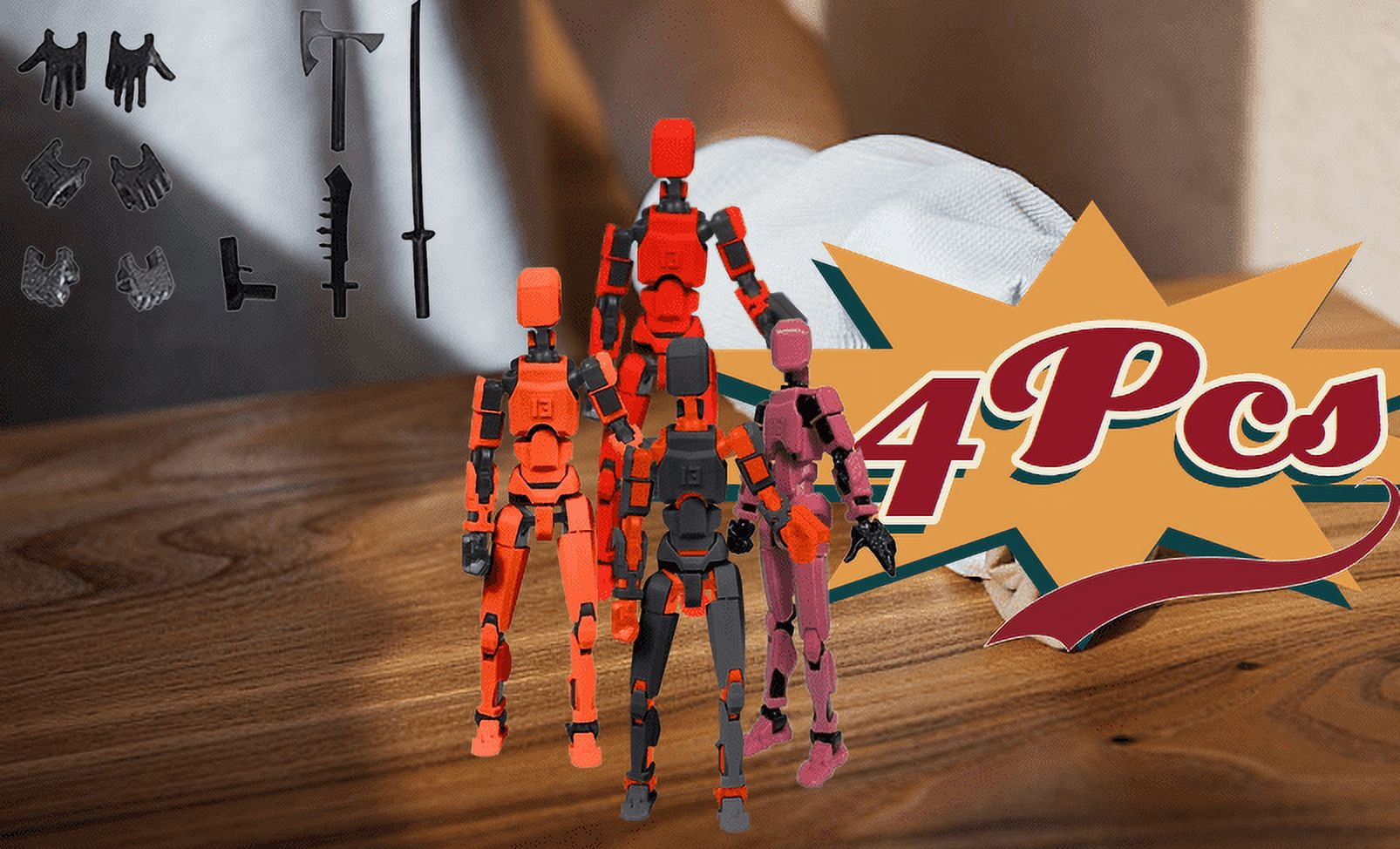 4Pcs Assembly Completed Upgrade Titan 13 Action Figure, 3D Printed ...