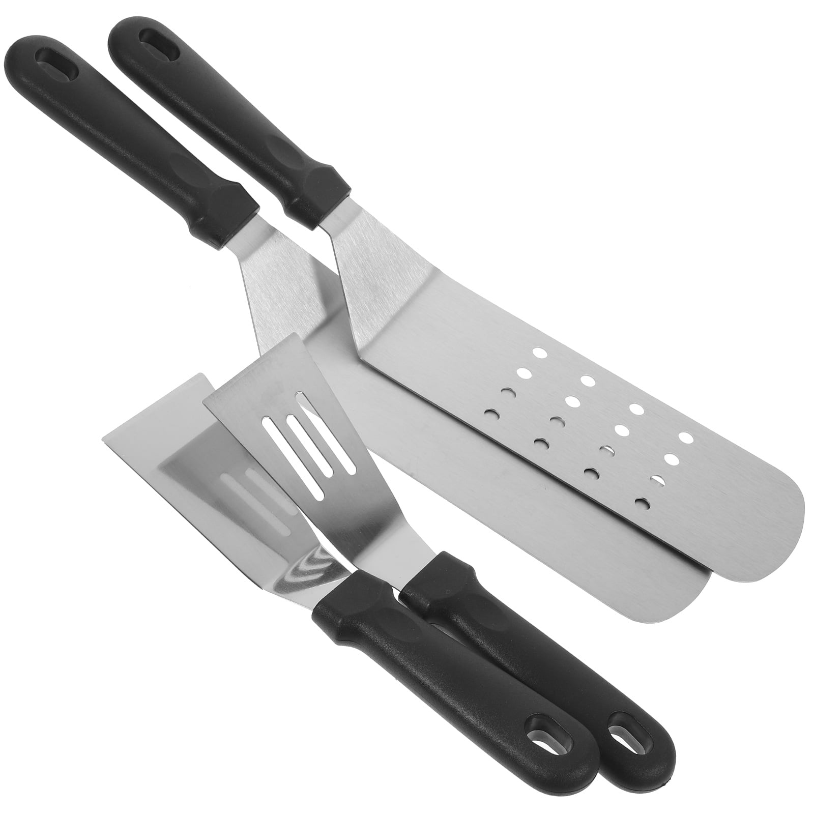 4Pcs BBQ Griddle Accessories Kit Spatula Turner Pancake Flipper Griddle ...