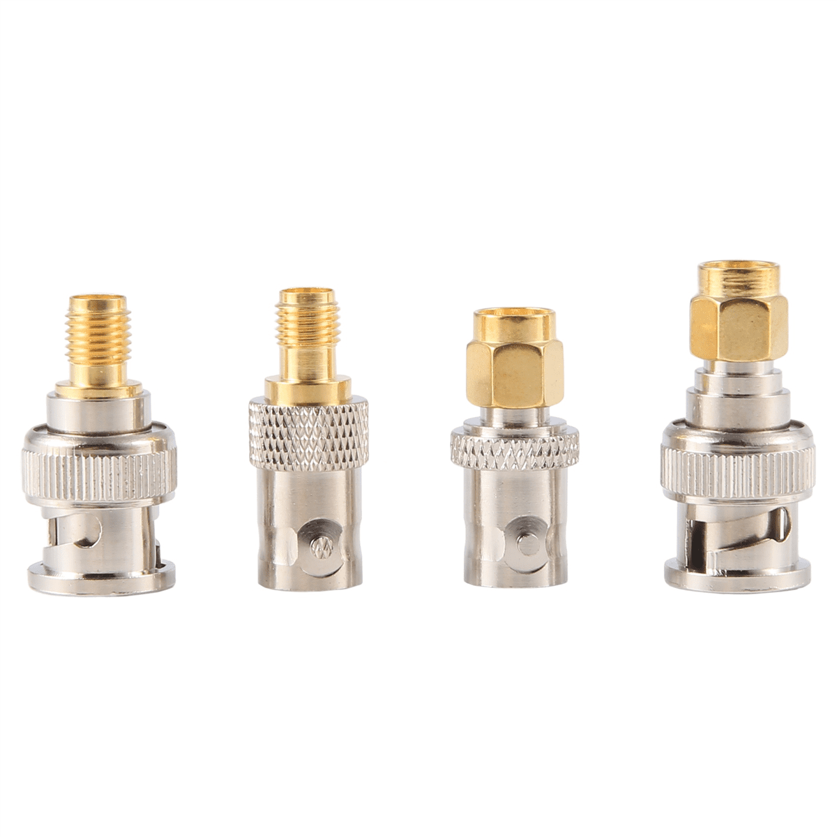 4Pcs BNC To SMA Type Male Female RF Connector Adapter Test Converter ...