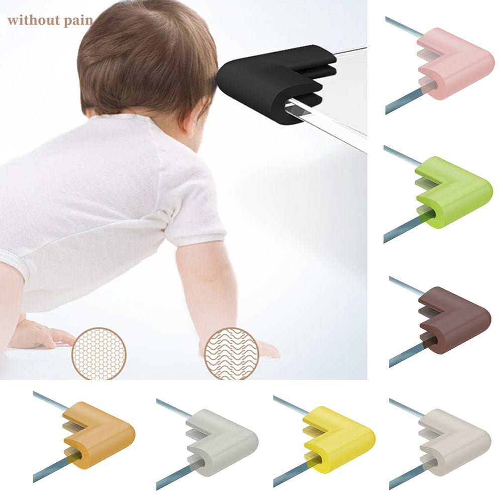 4Pcs Baby Furniture Corner Safety Bumper Security Table Desk Corner ...