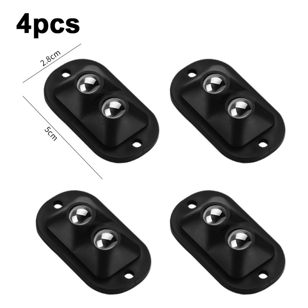 4Pcs Ball Swivel Castors Steel Wheels Trolley Small Furniture Casters ...