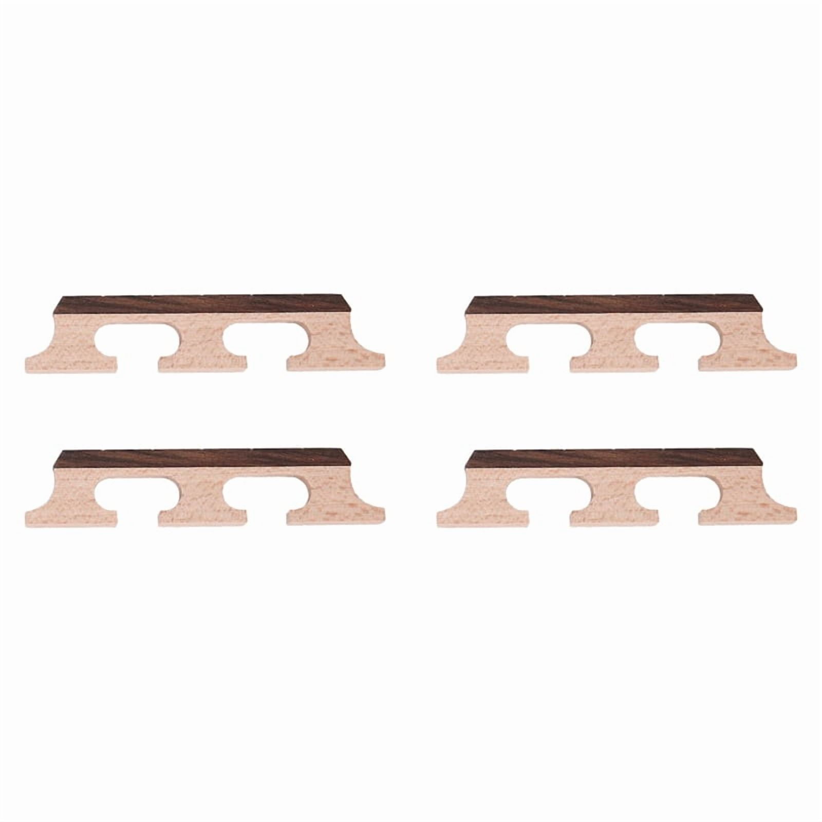4Pcs Banjo Bridge 5-String Maple Banjo Bridge Wooden Accessories,4 x 5 ...