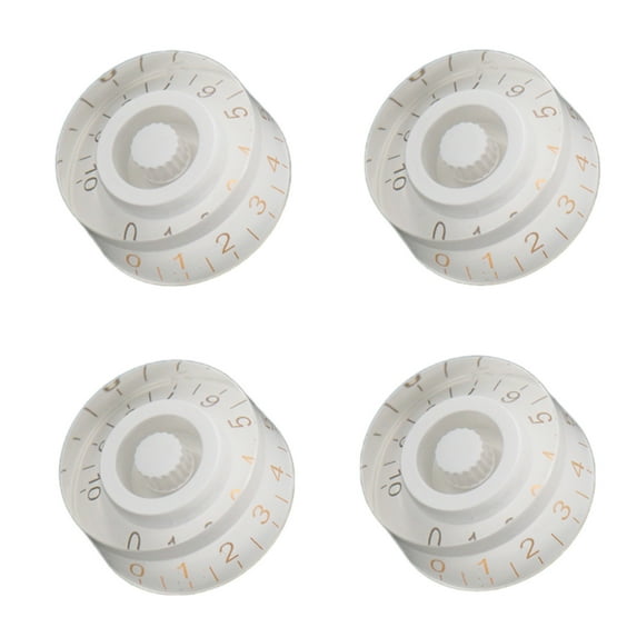 4Pcs Bass Knobs Guitar Jazzes Bass Knobs Potentiometer Turning Knobs Bass Effect Button Control ...