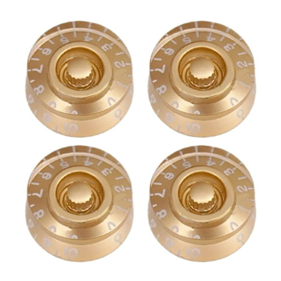 4Pcs Bass Knobs Guitar Jazzes Bass Knobs Potentiometer Turning Knobs Bass Effect Button Control ...