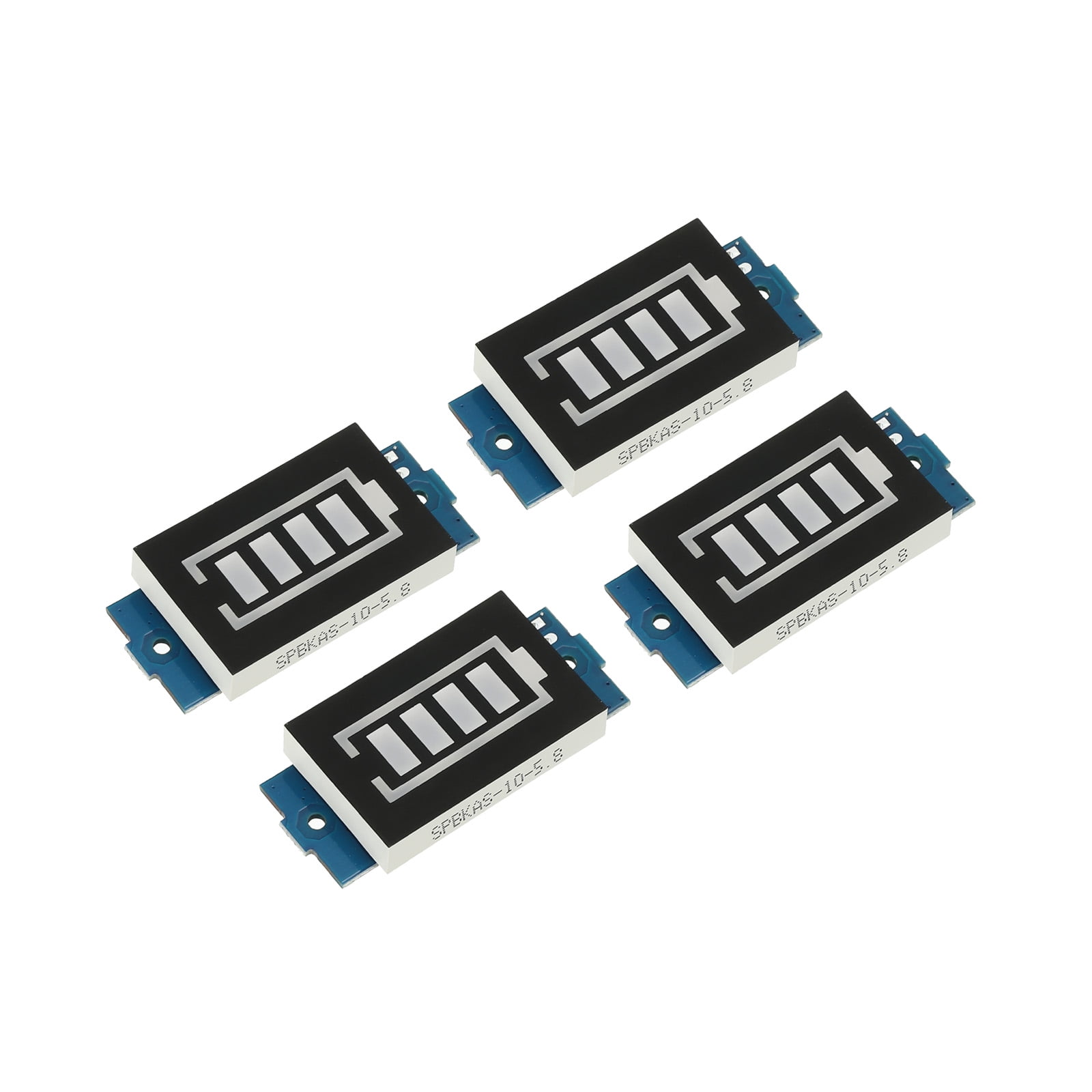 4Pcs Battery Indicator Display Capacity 2S 8.4V LED Display Blue ...