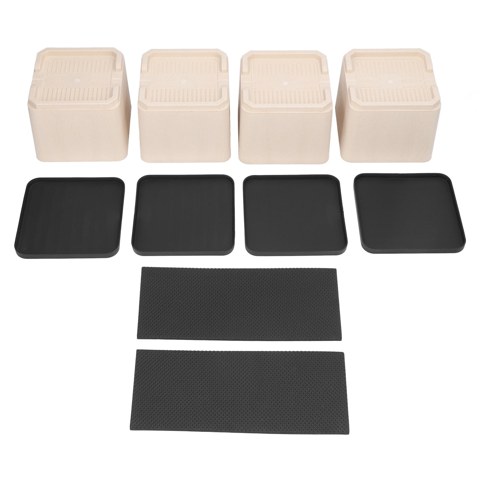 4Pcs Bed Risers Plastic Anti Vibration Pads Furniture Risers for ...
