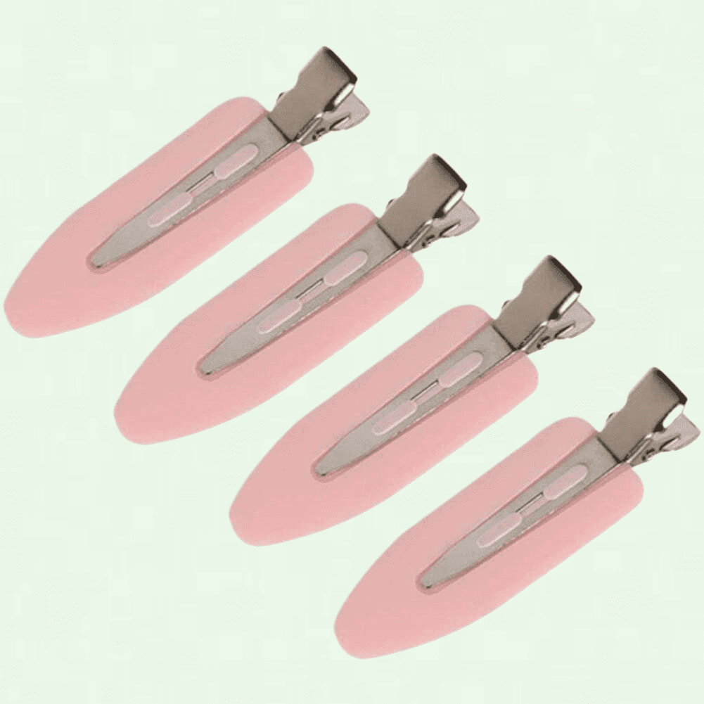4Pcs No Bend Hair Clips, Non-Crease Mark Pin Curl Barrettes for Women ...
