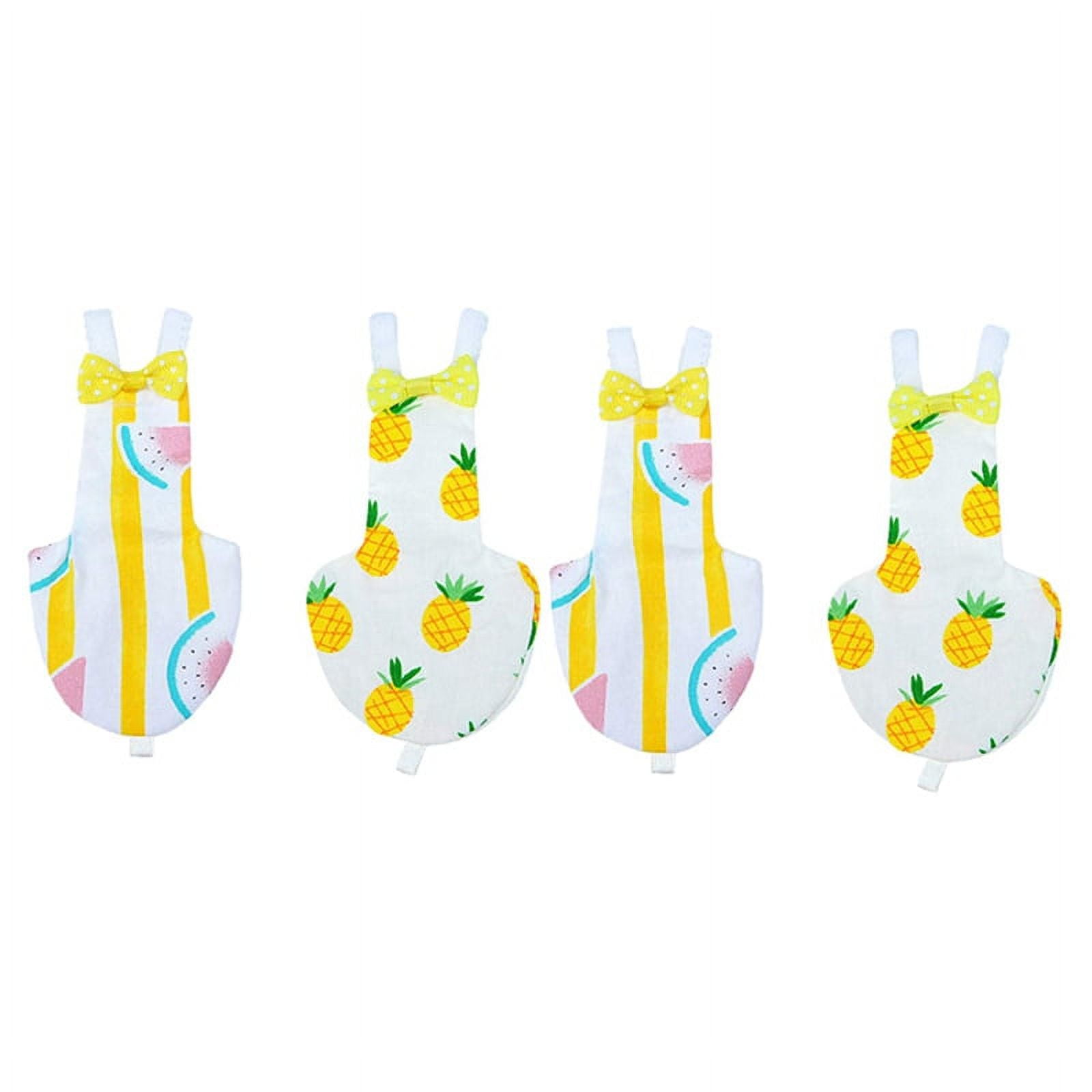 4Pcs Bird Diaper Reusable Washable Parrot Nappies Clothes Flight Suit ...