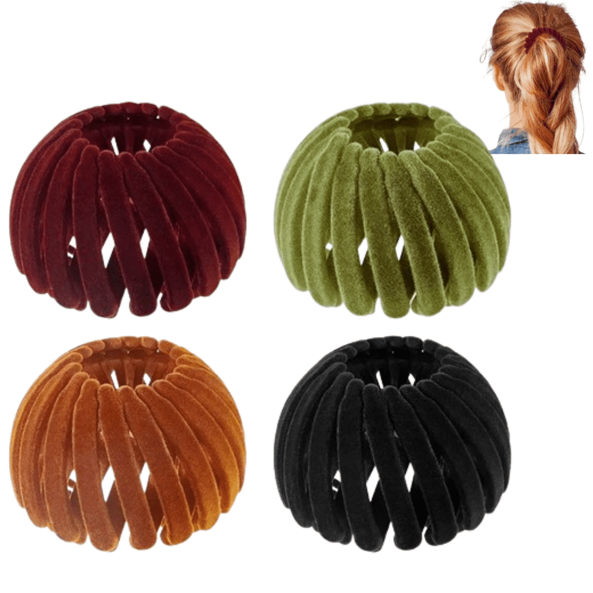 4Pcs Birds Nest Hair Clip, Hair Clips For Women and Girls,Expandable ...