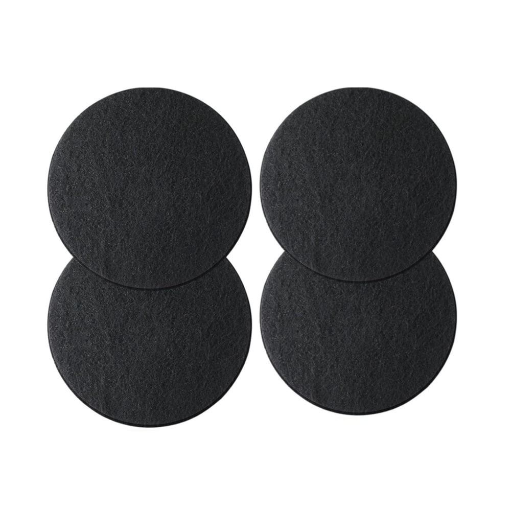 4Pcs Black Oil Spill Mat,Round Heat-Resistant No Splatter Pad,Oil Drain ...