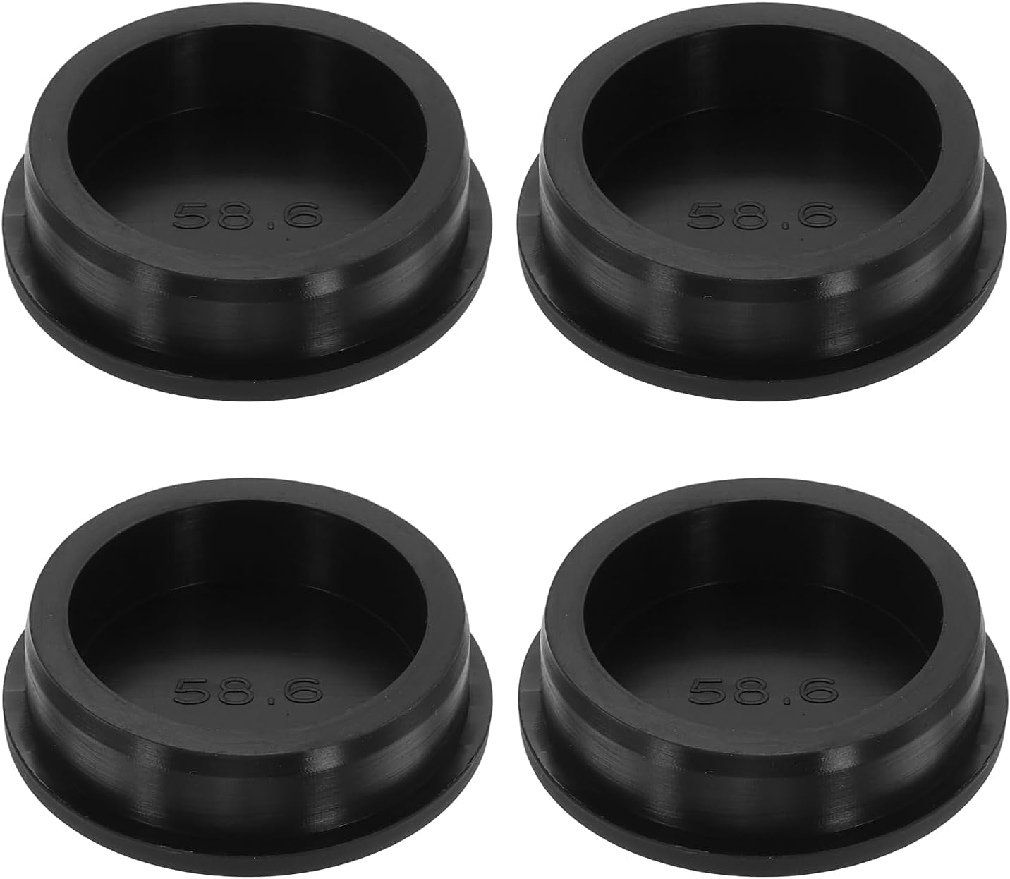 4Pcs Black Plug Holes, Waterproof Rubber Button Plug for 58.5mm / 2.3 ...