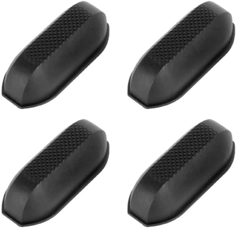 4Pcs Black Replacement Plastic Stud Luggage Feet Pads Baggage ...