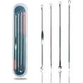 4Pcs Blackhead Remover Acne Needle Facial Cleansing Acne Extractor ...