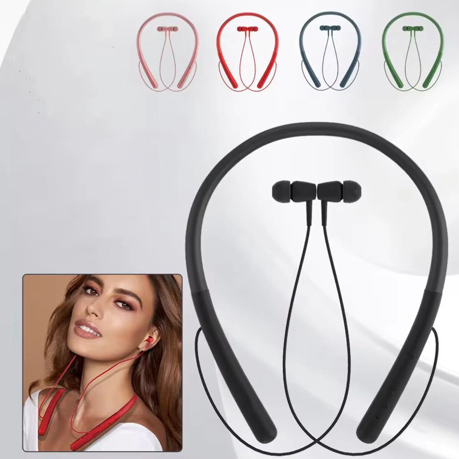 4Pcs Bluetooth Earbuds, Kadlawus Bluetooth Earbuds, Wireless Neckband ...
