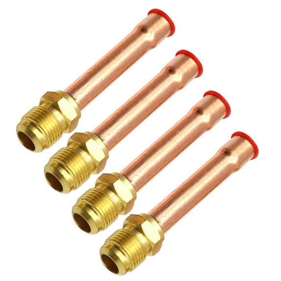 4Pcs Brass Pipe Fitting SAE Flare Connector Male Thread Adapter with ...