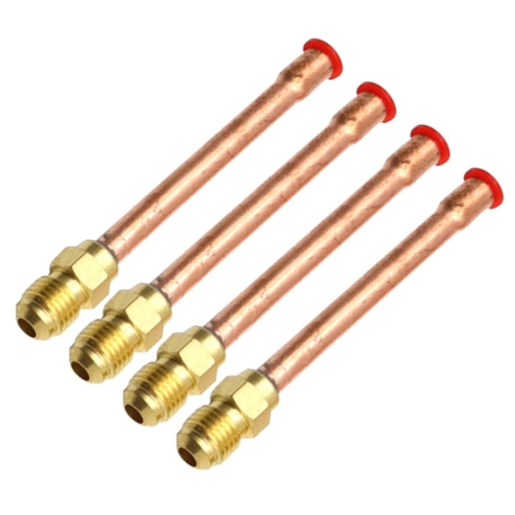 4Pcs Brass Pipe Fitting SAE Flare Connector Male Thread Adapter with ...