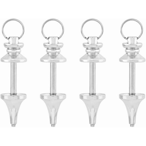 4Pcs Brass Screw Eye Pin Bails Peg for Large Hole Beads Pendulum Shape ...