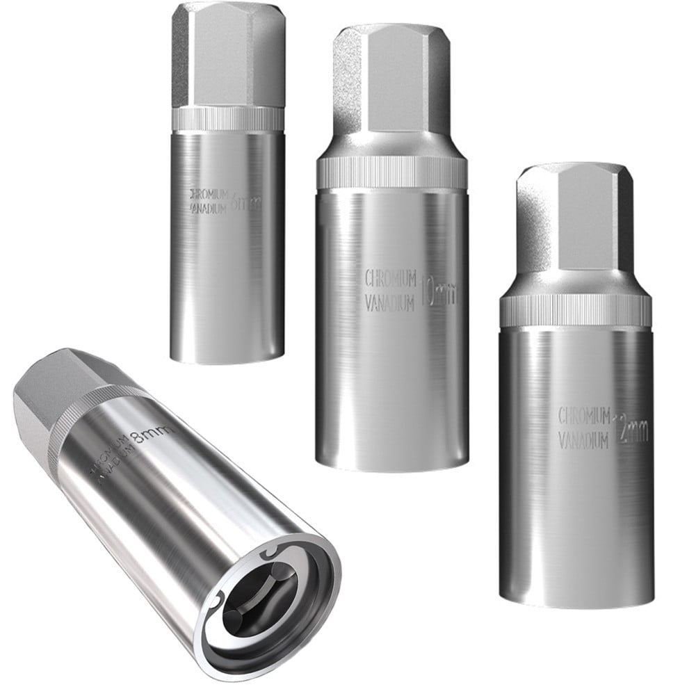 4Pcs Broken Head Bolt Screw Extractor Remover Installer 1/2Inch Square ...