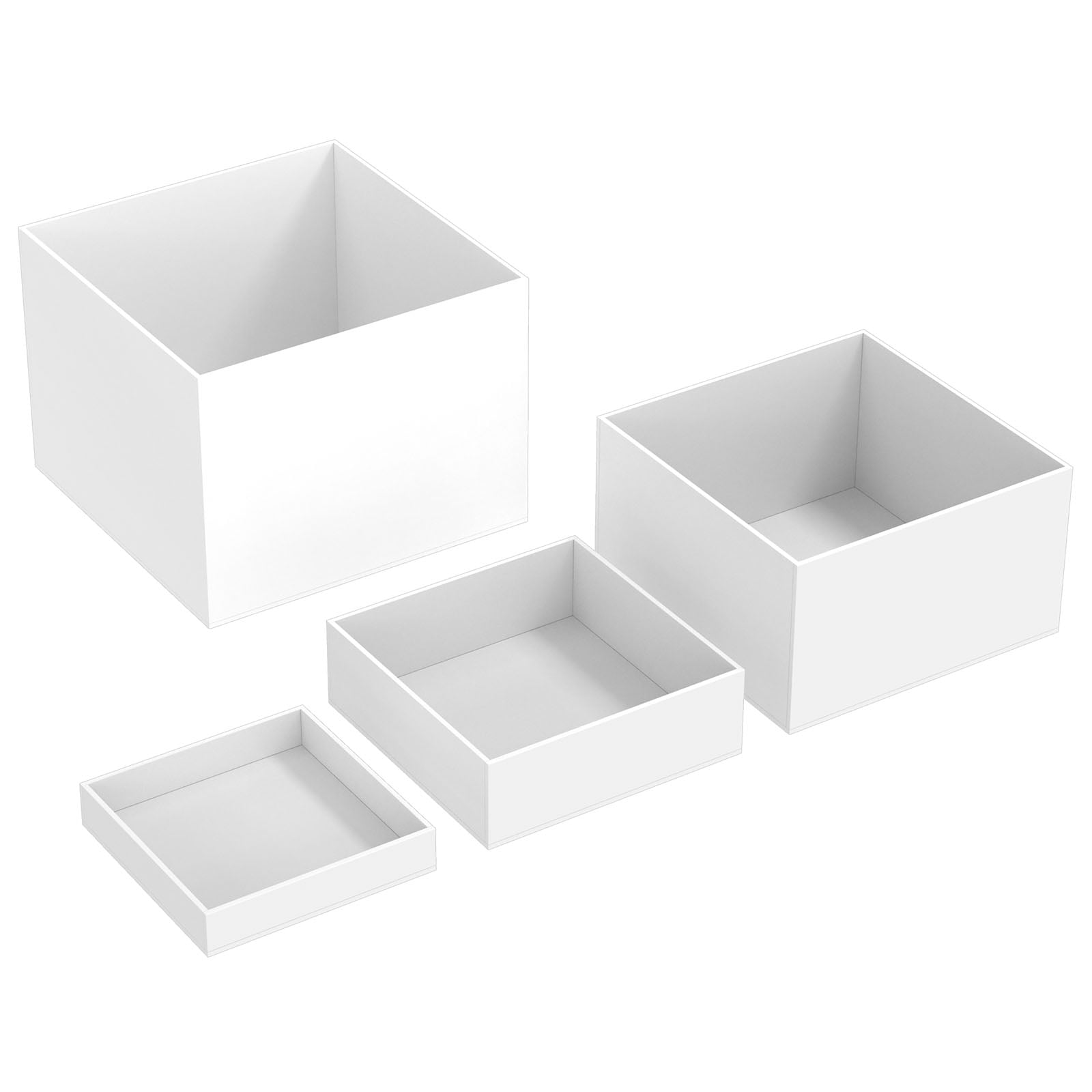 4Pcs Buffet Risers Acrylic Food Risers Cubic Food Display Risers ...