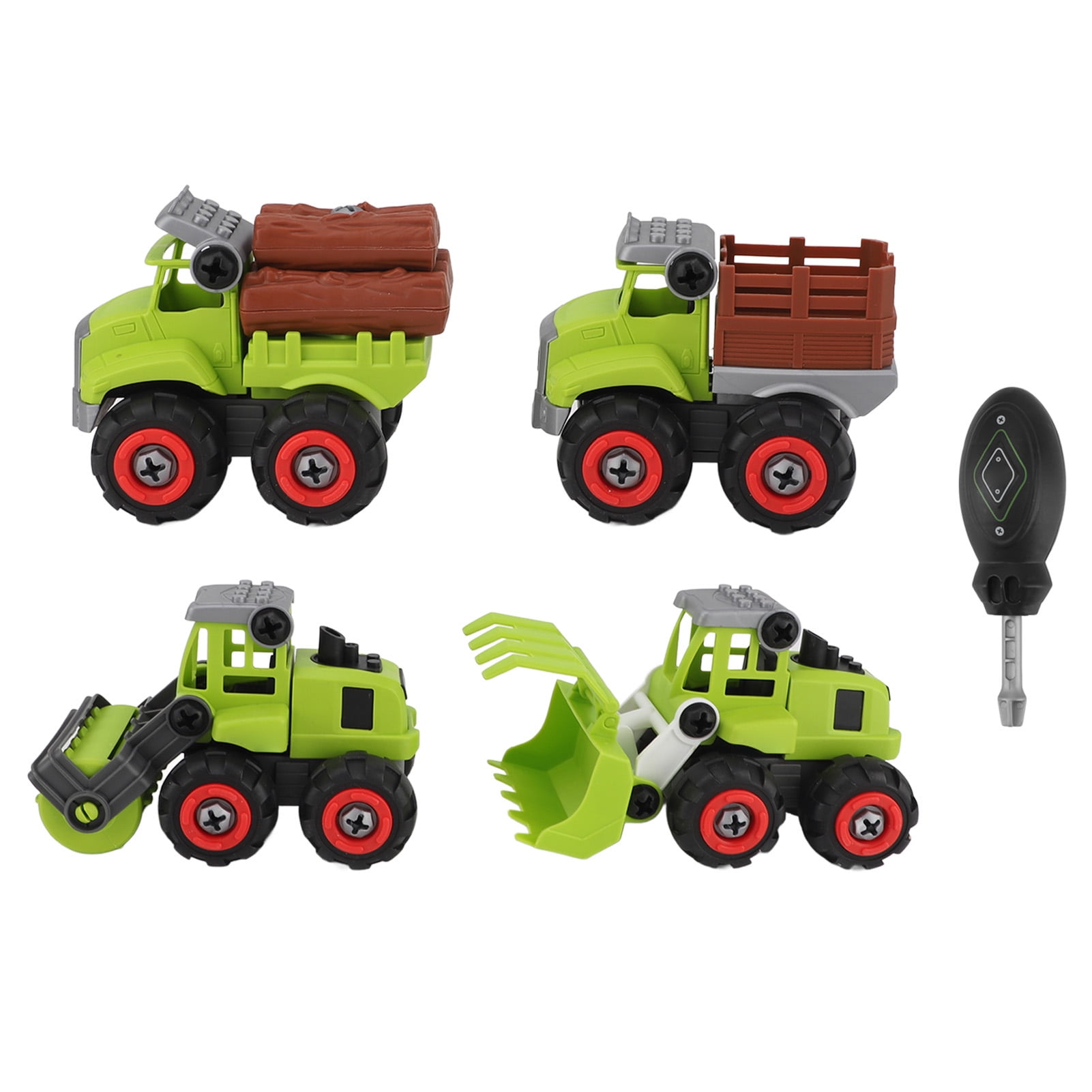 4Pcs Building Blocks Farmer Truck Disassembly and Assembly DIY 2 in 1 ...