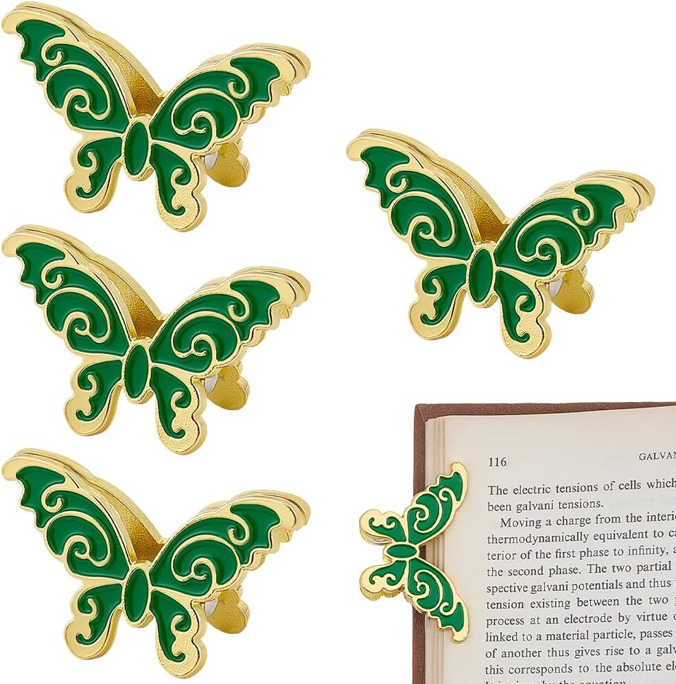 4Pcs Butterfly Binder Clips Journaling Page Clips Alloy Vintage Retro ...