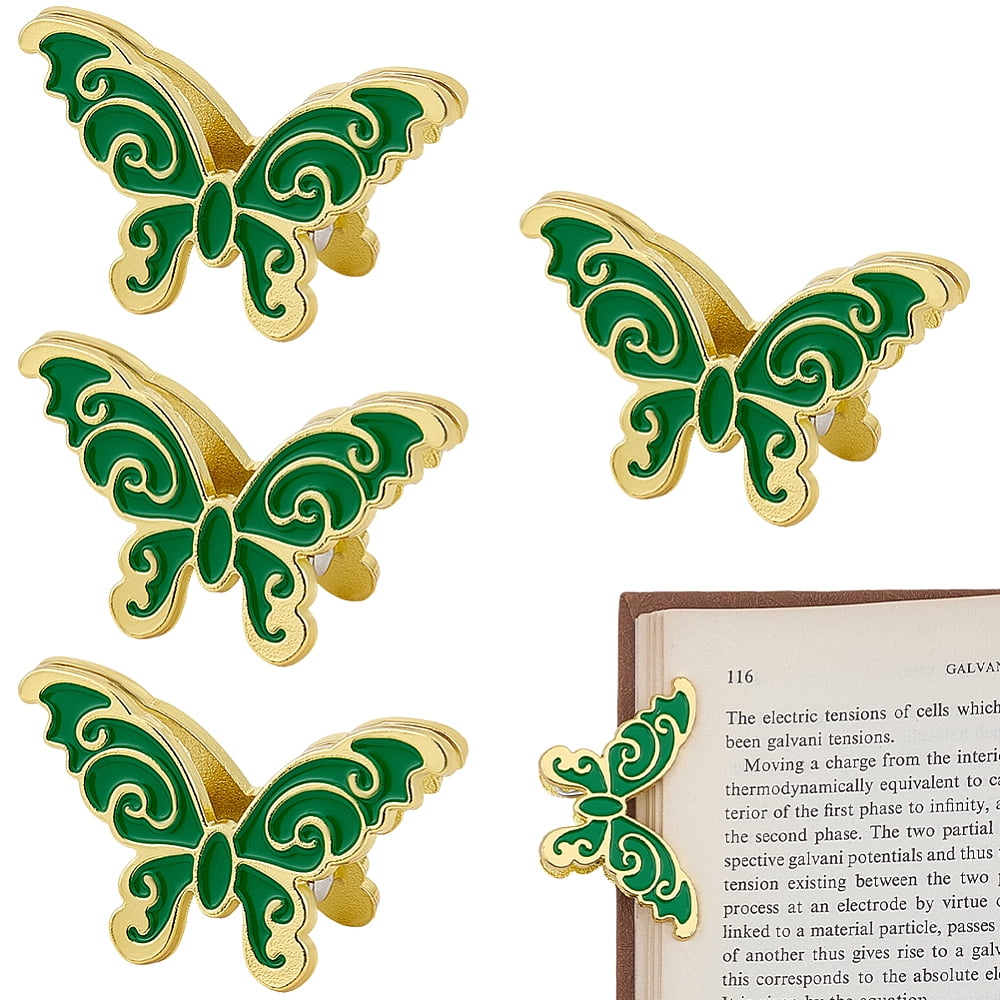 4Pcs Butterfly Binder Clips Journaling Page Clips Alloy Vintage Retro ...