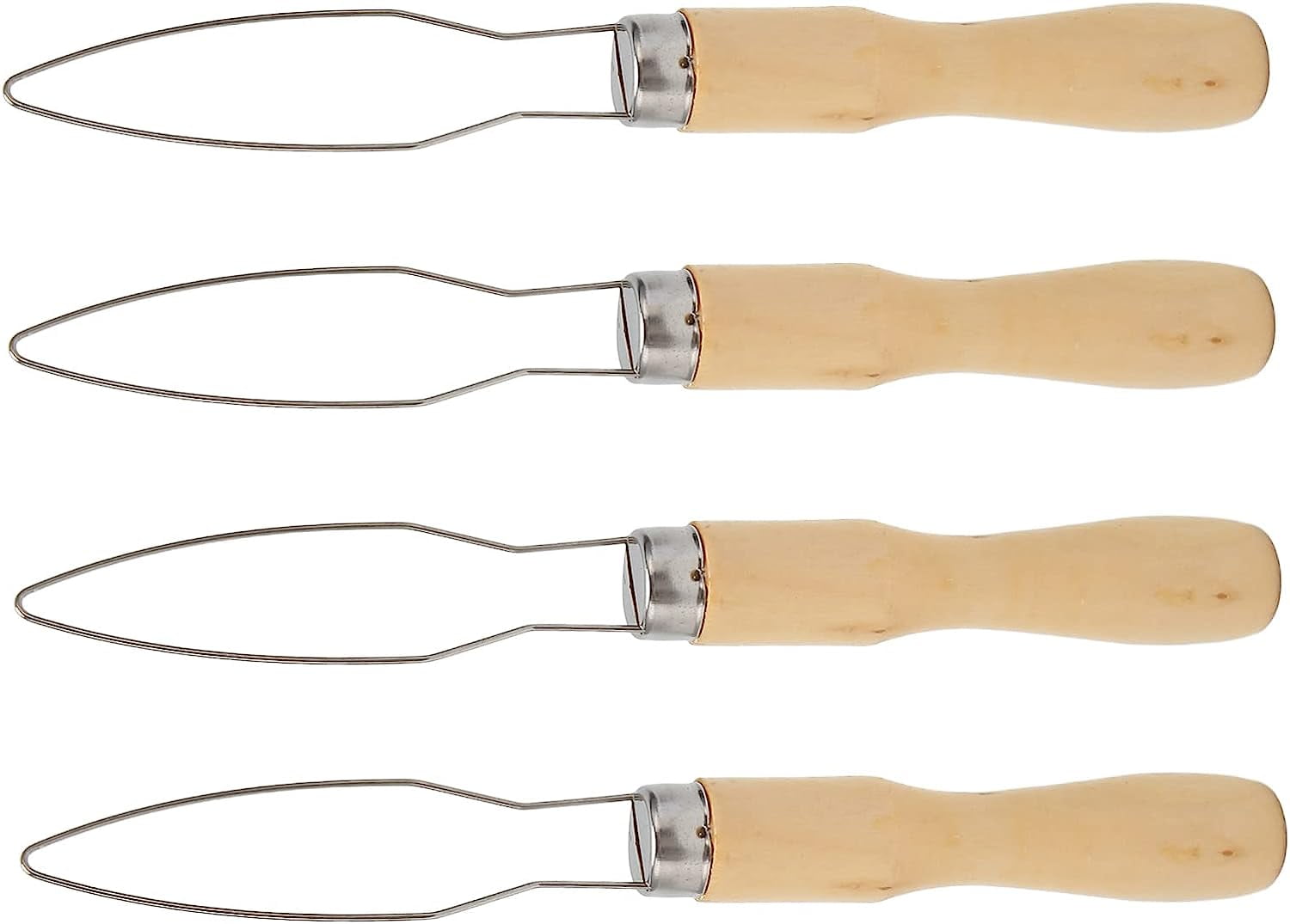 4Pcs Button Hook, Stainless Steel Wire Semi Flexible Button Assist Tool ...