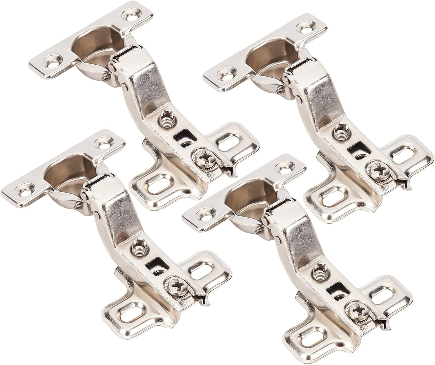 4Pcs Cabinet Hinge Kitchen Cupboard Door Hinge with Screws Folding ...