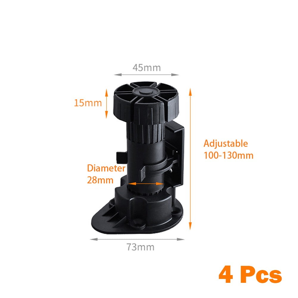 4Pcs Cabinet Legs Plinth Feet Adjustable Base Furniture Foot Carcase ...