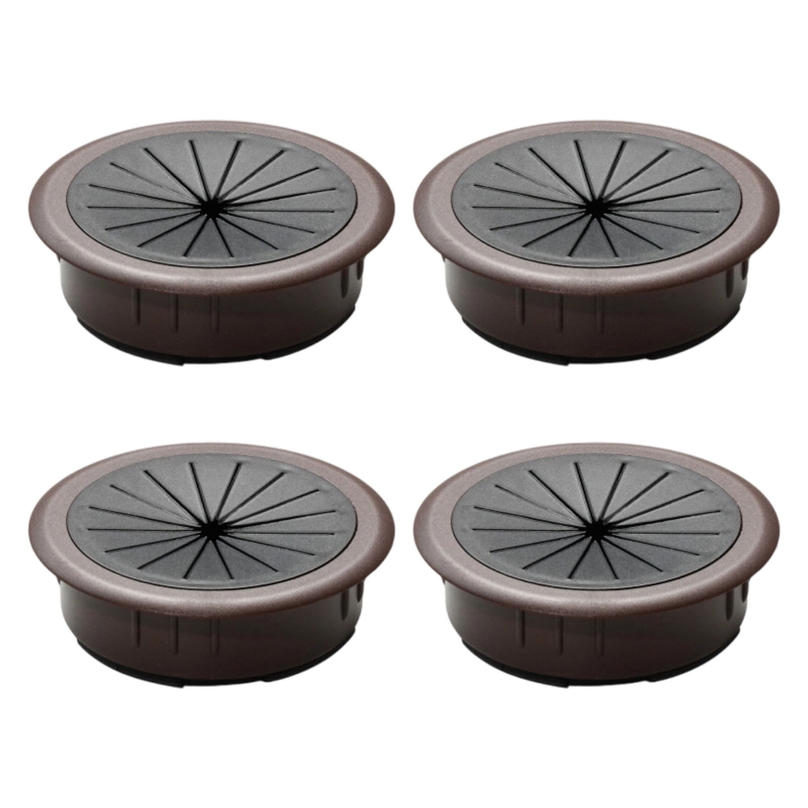 4Pcs Cable Hole Covers Black Desk Grommets Protective Wire Hole Cover ...