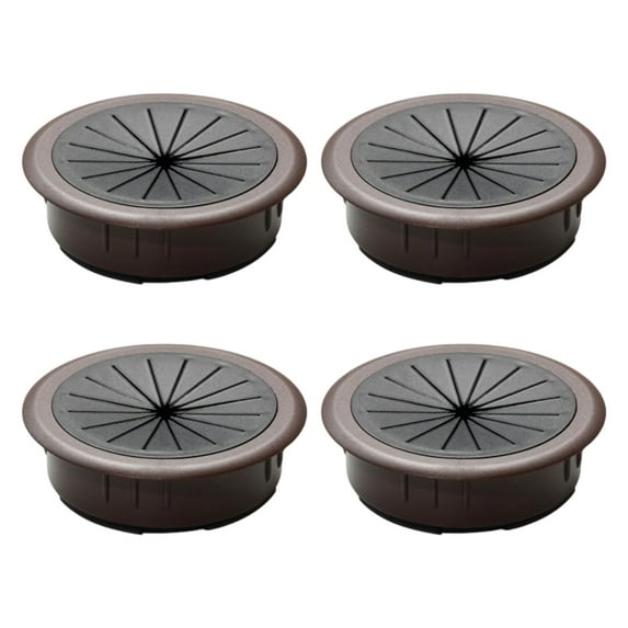 4Pcs Cable Hole Covers Black Desk Grommets Protective Wire Hole Cover ...