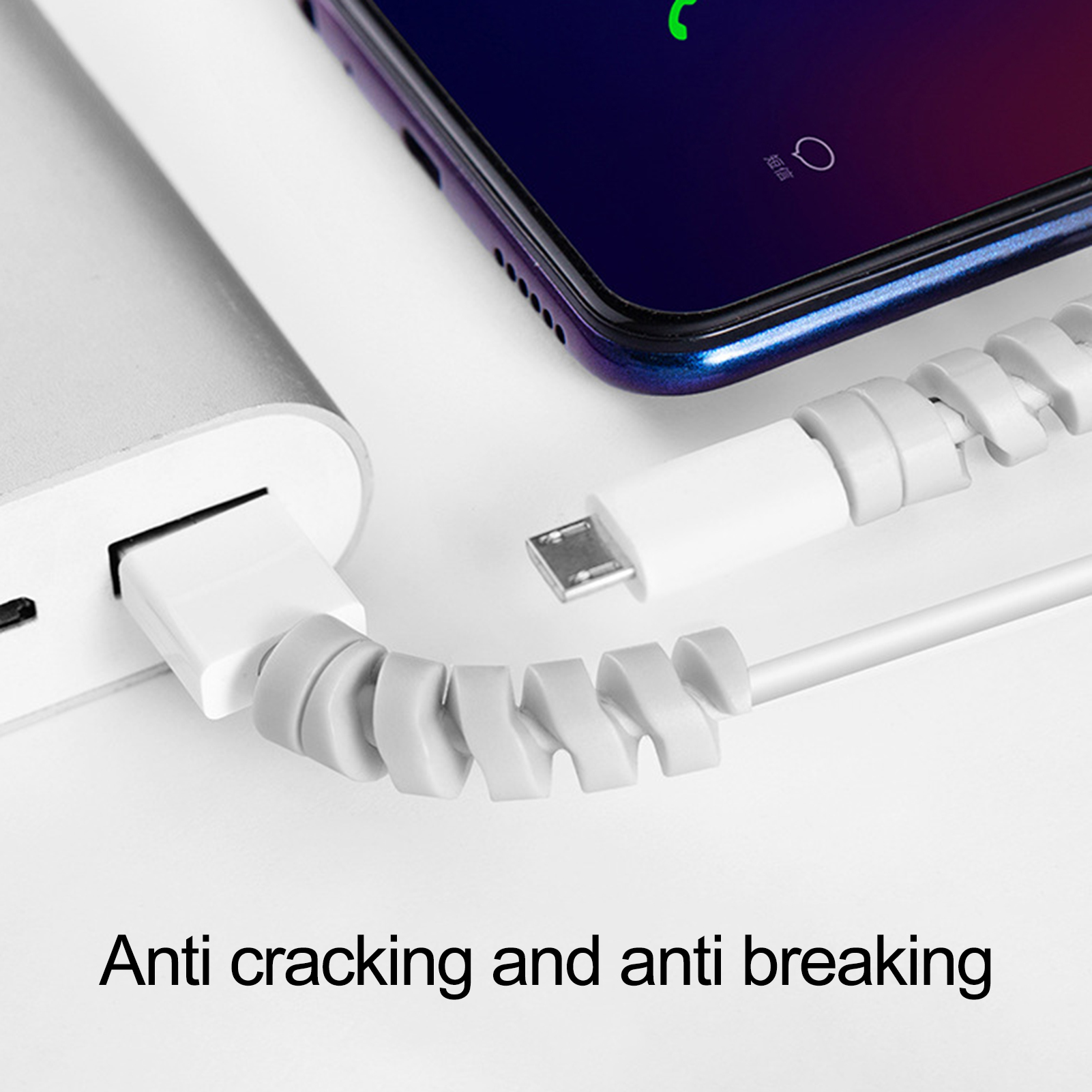 4Pcs Cable Protector Flexible Anti-tangled Anti-bending Anti-break ...