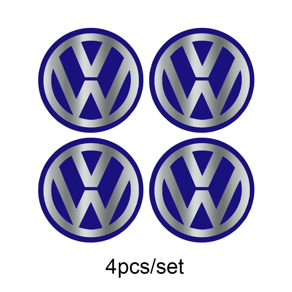 4Pcs Car Aluminum Alloy Wheel Center Hub Caps Stickers Tire Decoration ...