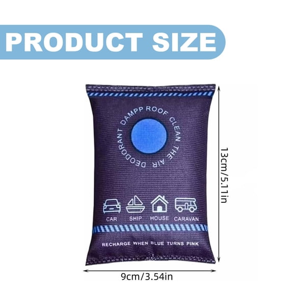 4Pcs Car Dehumidifier Bag,Damp and Condensation Moisture Absorbers ...