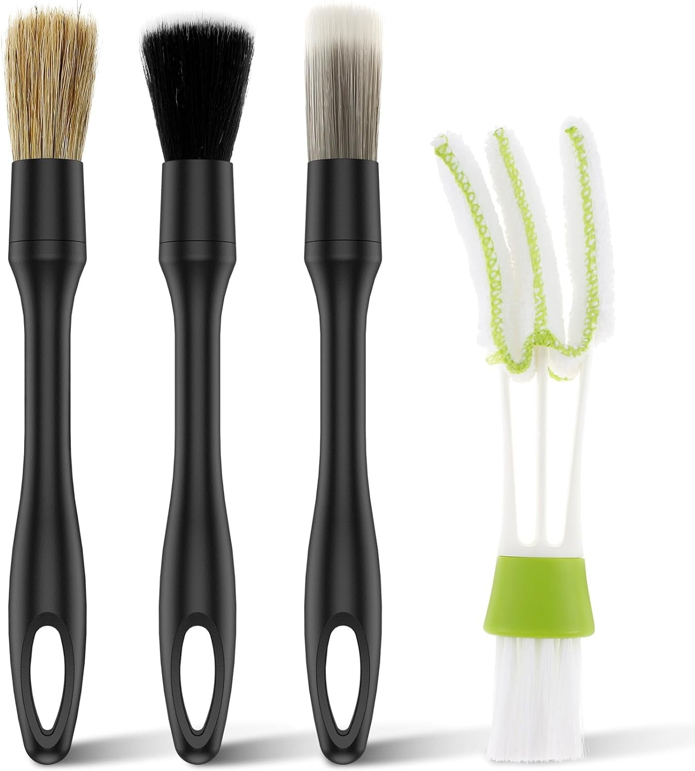 4Pcs Car Detailing Brush Kit Auto Interior Cleaning Kit Car Interior ...